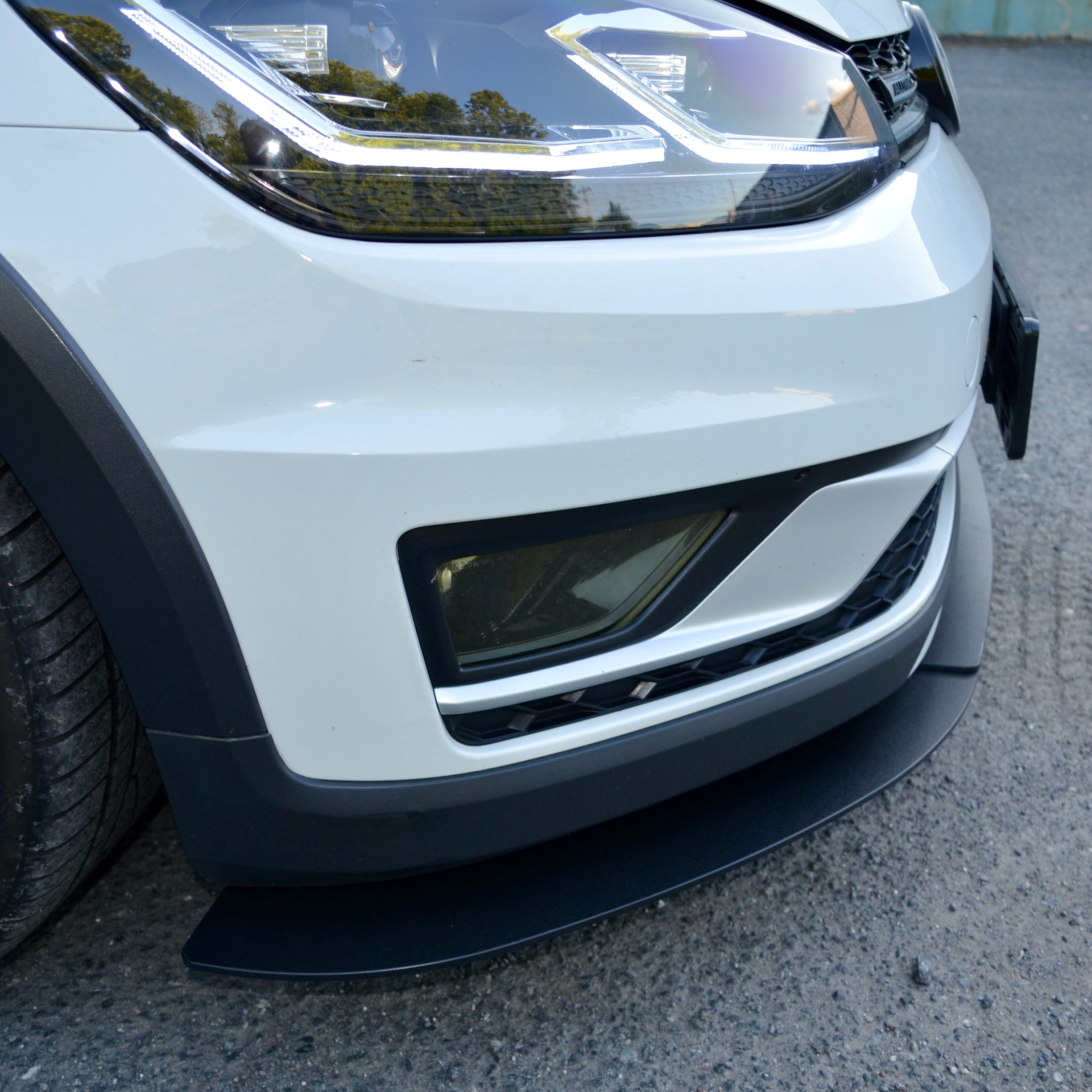 Front Lip for MK7 Alltrack (Facelift 2018-2019) Bumper mounted splitte ...